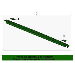 2009-2013 GMC Truck Bed Molding 17802473 | QuirkParts