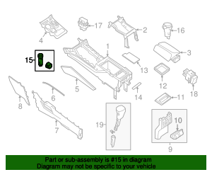 2015-2024 Nissan Murano Power Outlet 25331-5AF0A | Nissan Parts Central