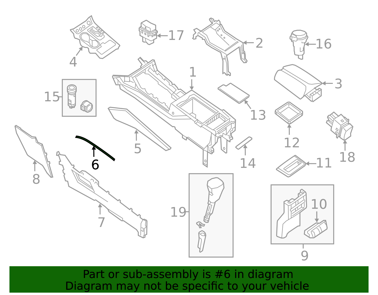 2015-2024 Nissan Murano Trim Cover 96953-9UF0A | Nissan Parts Central