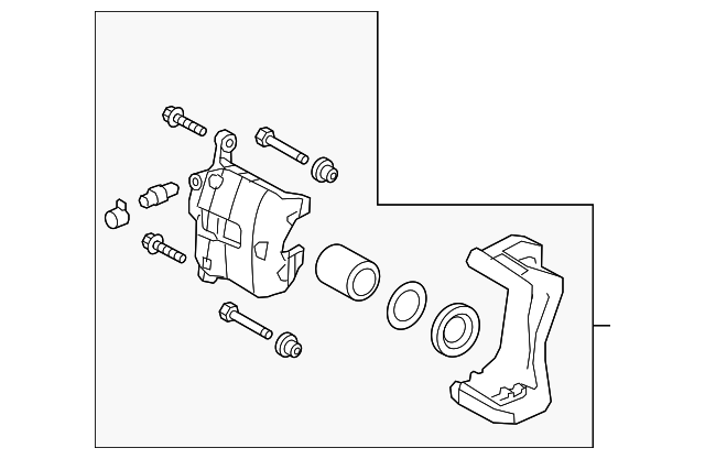 58180-J9A10 - Disc Brake Caliper 2021-2025 Kia Seltos | Kia.Parts Store