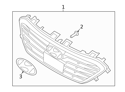 Grille & Components for 2016 Hyundai Sonata | OEM Parts Online
