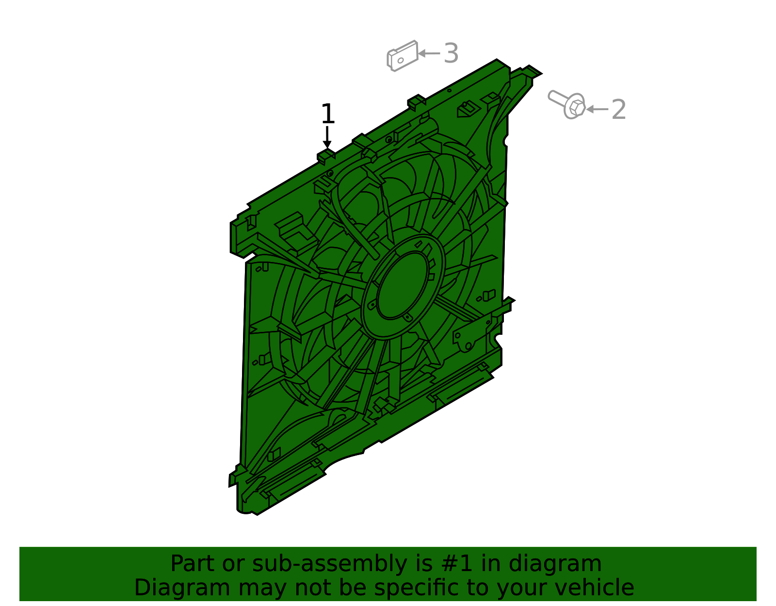2020-2025 Ford Engine Cooling Fan Assembly p1mz8c607e | TascaParts.com