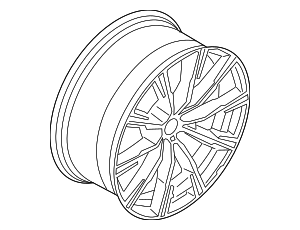 Genuine BMW 36-11-8-071-997 | 20" Style 740M Star Spoke Light Alloy ...