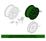 Genuine BMW 36-11-8-071-997 | 20" Style 740M Star Spoke Light Alloy ...