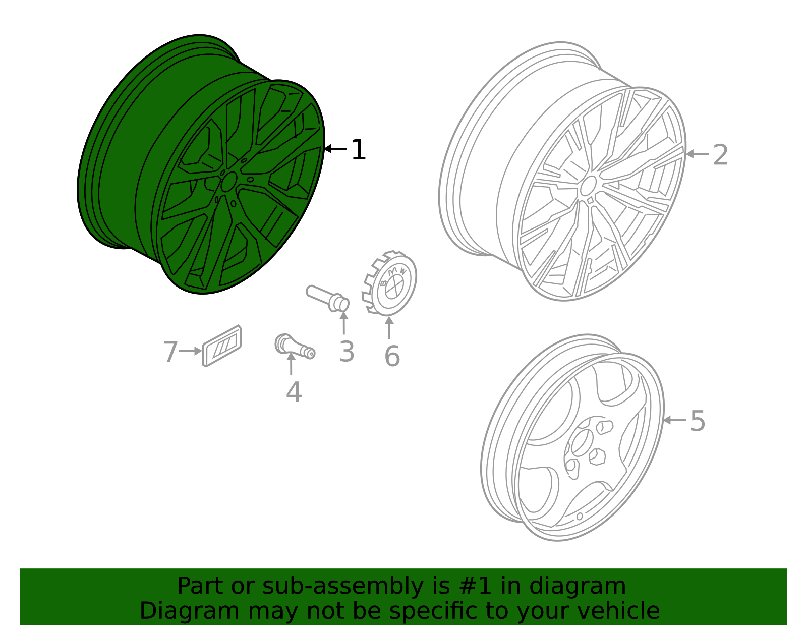 36116883757 - 2019-2025 BMW Wheel, Alloy (36-11-6-883-757) | BMW of ...