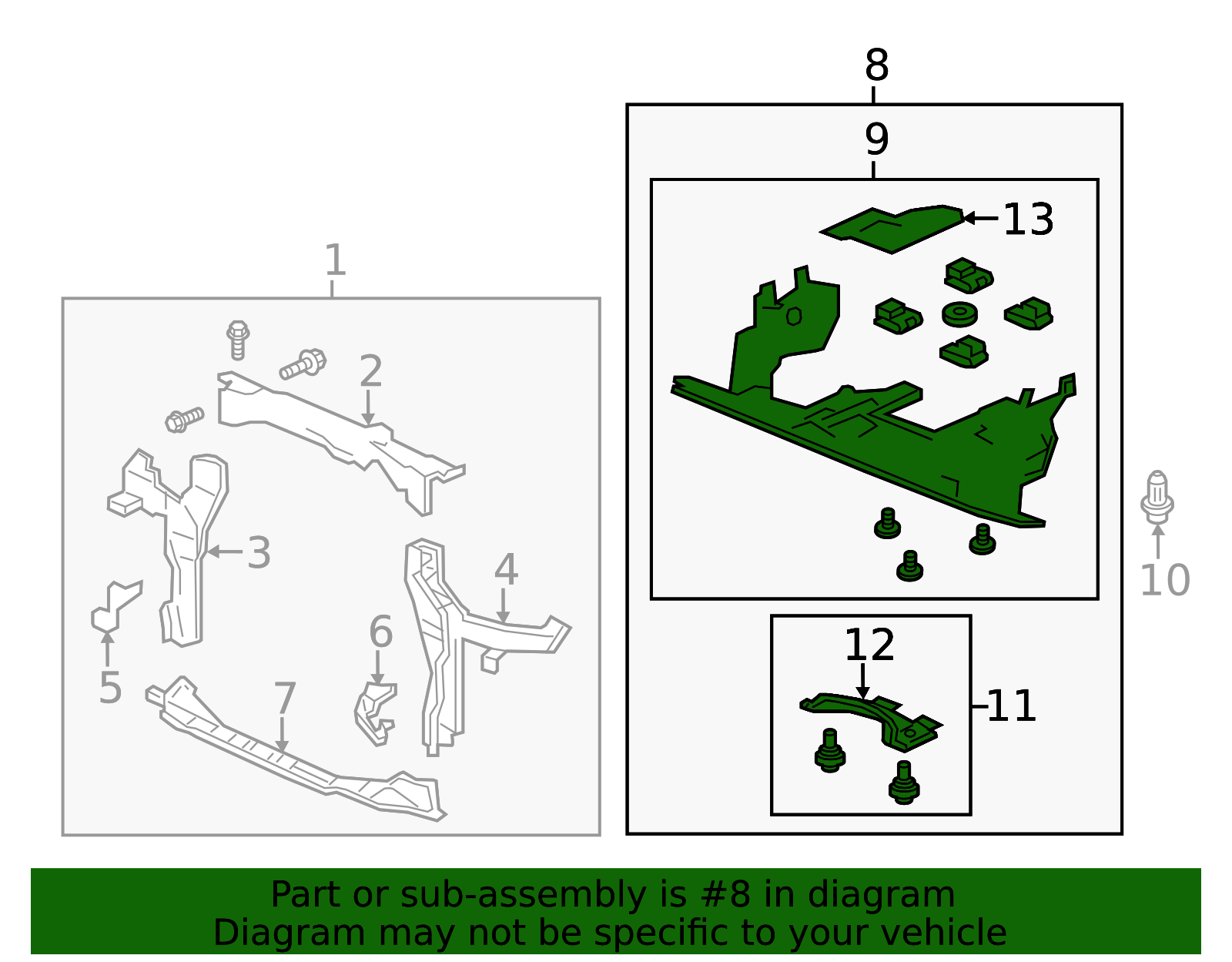 OEM 2012-2014 Honda CR-V Splash Shield 74110-T0G-A00 | Honda Automotive ...
