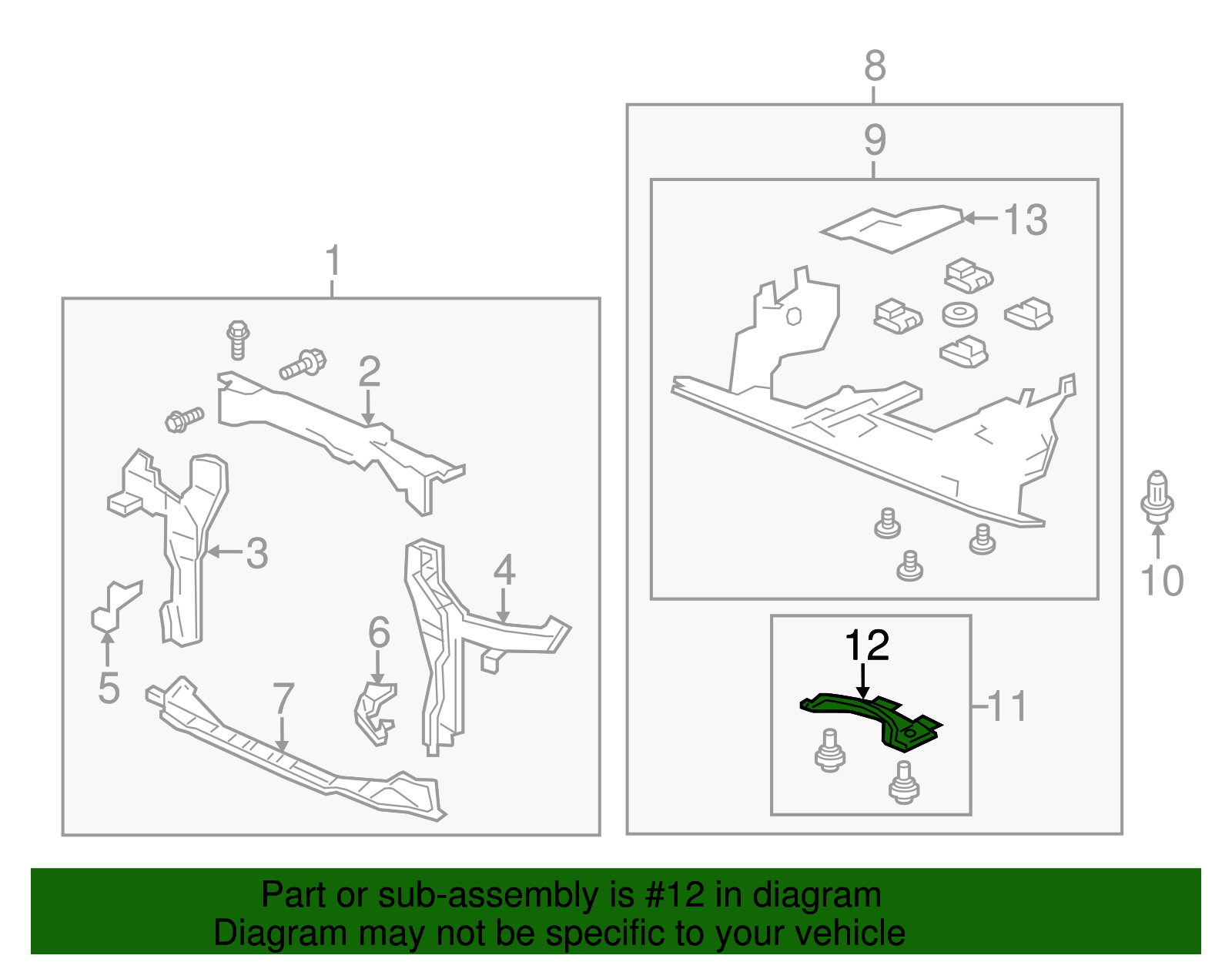 74113-T0A-A00 - 2012 Honda CR-V - Lid Front Oil Drain | Honda Car Parts ...