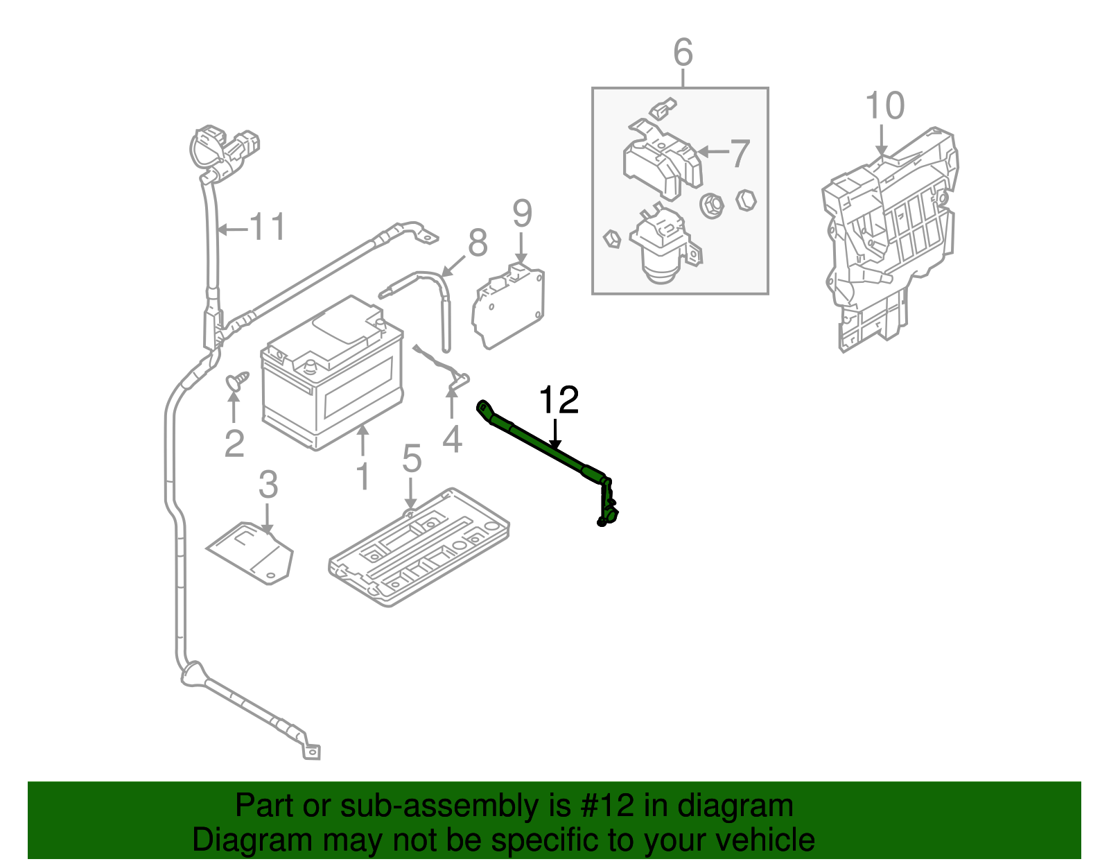 3D0-971-235-AD - Negative Cable 2004-2006 Volkswagen Phaeton ...
