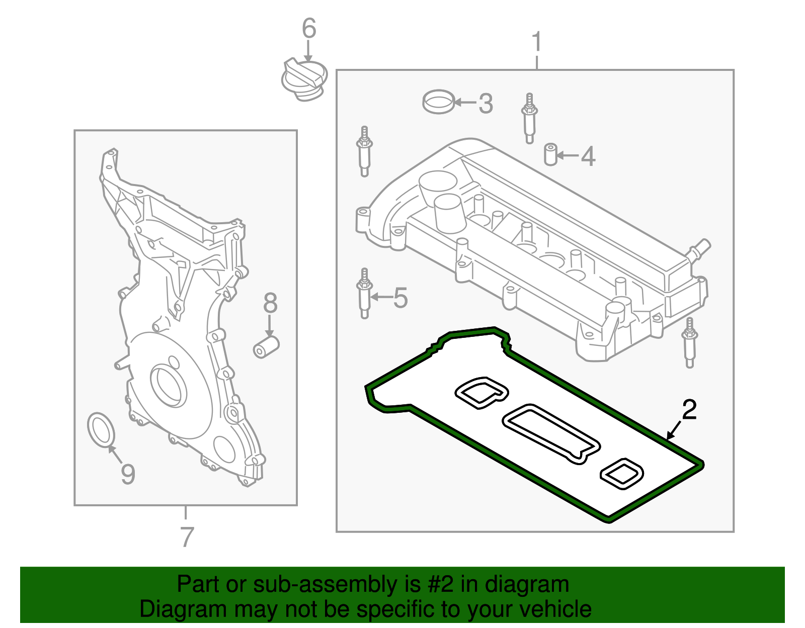 2013-2022 Ford Valve Cover Gasket CV6Z-6584-A | OEM Parts Online