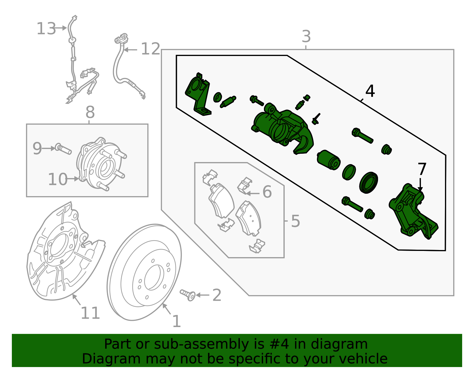 2021-2025 Hyundai Elantra Disc Brake Caliper 58310-AAA40 | OEM Parts Online