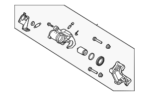 Hyundai - 58310-AAA40 - Disc Brake Caliper - 2021-2025 Hyundai Elantra ...