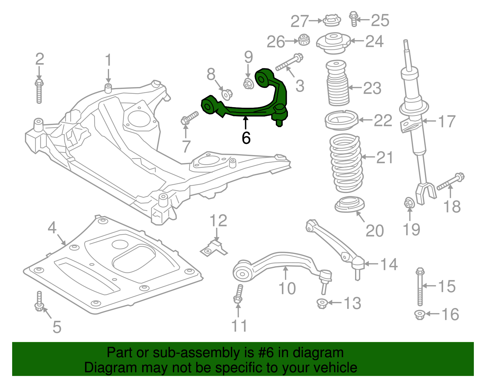 31-12-6-775-967 - 2009-2020 BMW - Upper Control Arm | Buy BMW Parts Now