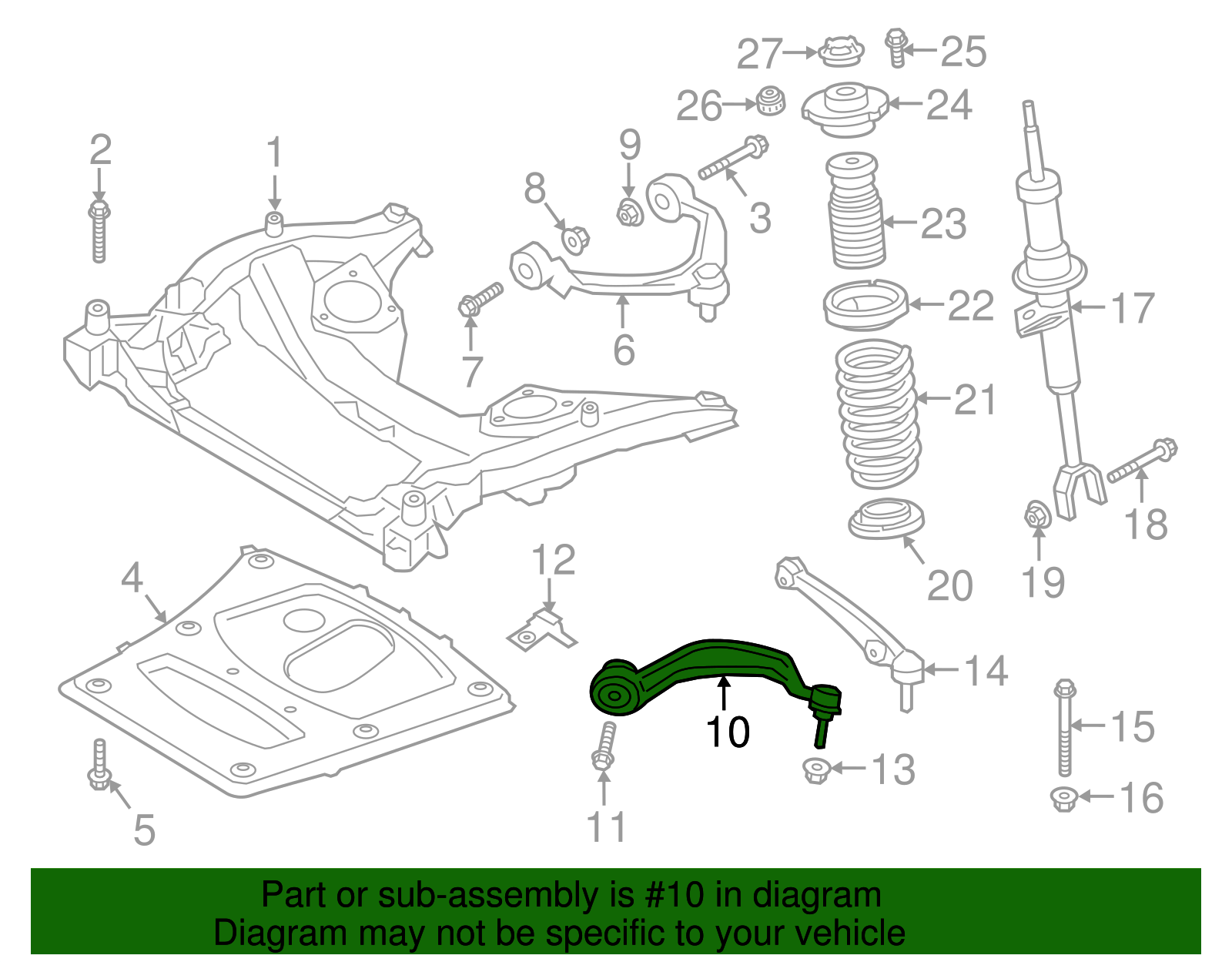 31-12-6-775-971 - Ft Lower Control Arm 2011-2019 BMW | BMWPartsDirect.com