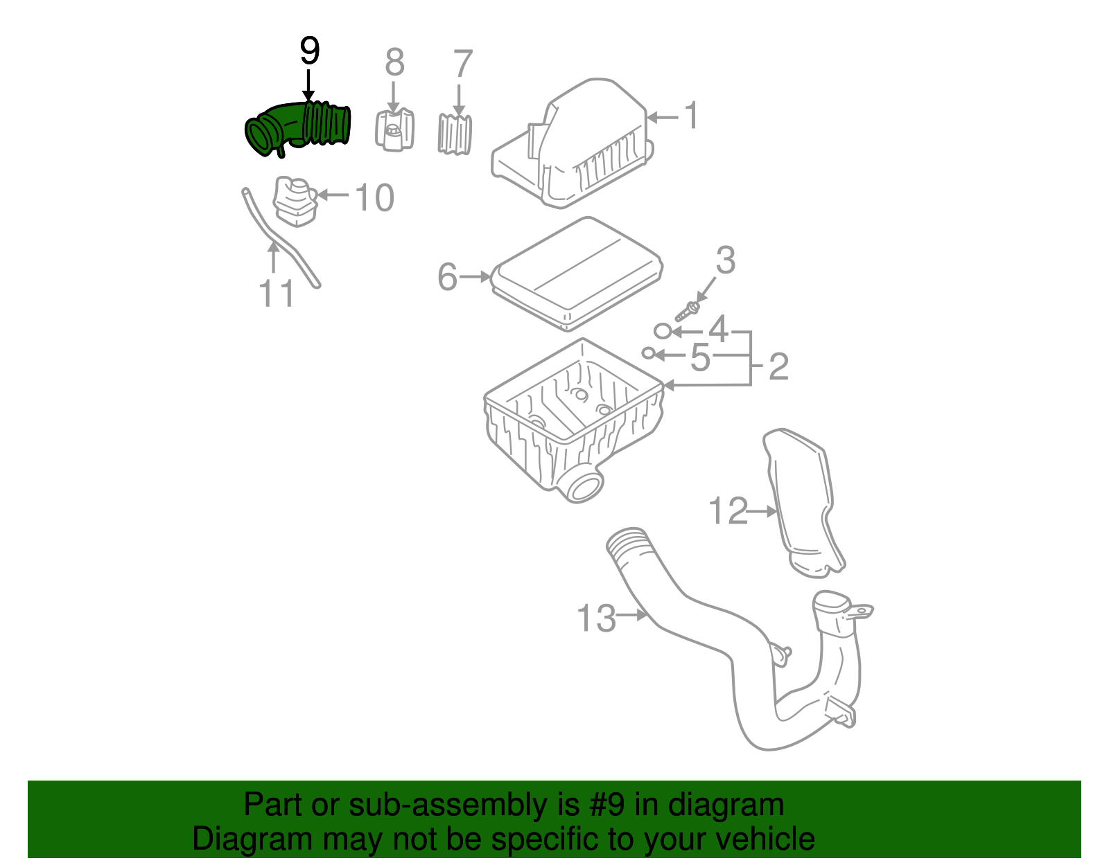 2001-2006 Hyundai Santa Fe Intake Hose 28139-37130 | OEM Parts Online
