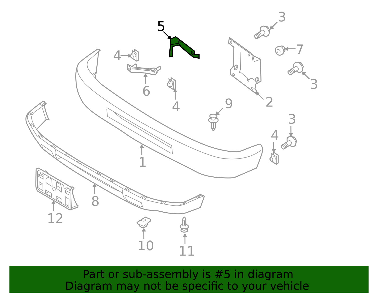 2008-2025 Ford OEM NEW 2008-2014 Ford E150 250 350 SD Front Left Bumper ...