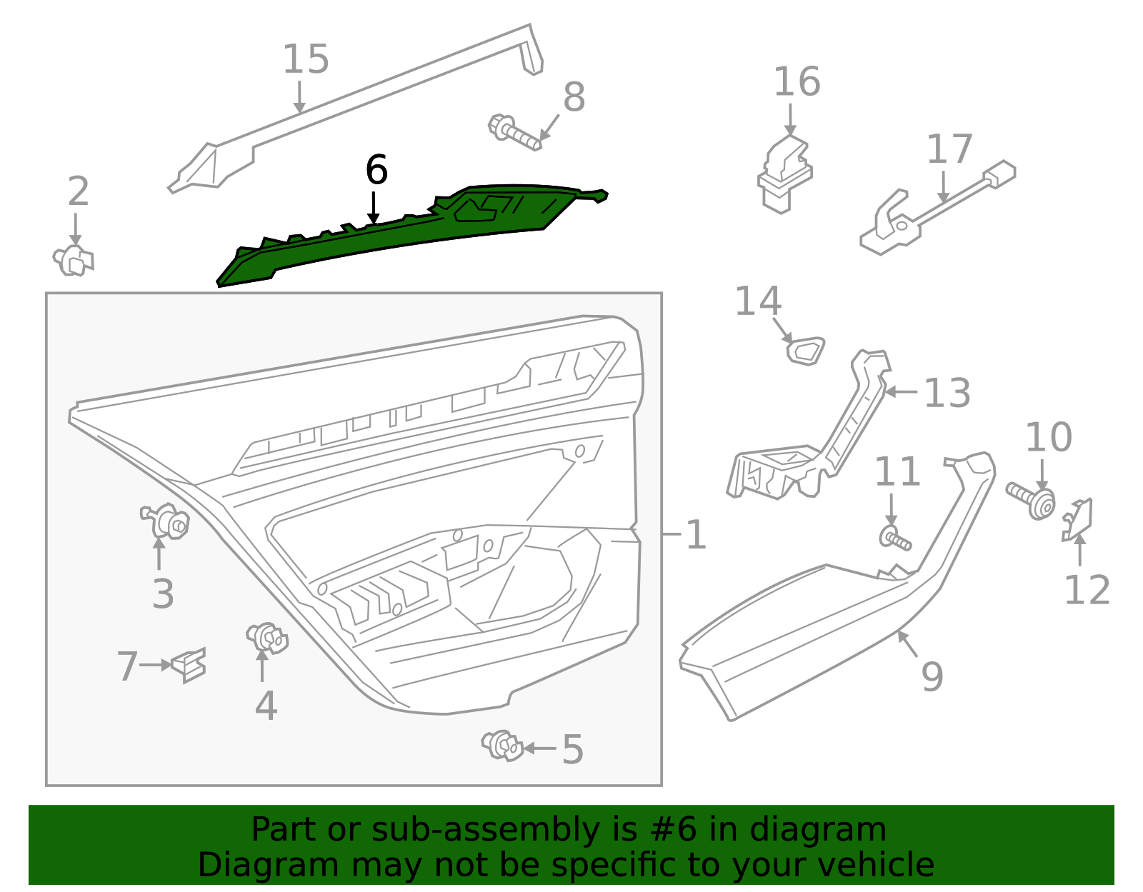 3G8-867-419-AG-4ZG - Trim Molding 2019-2020 Volkswagen Arteon ...