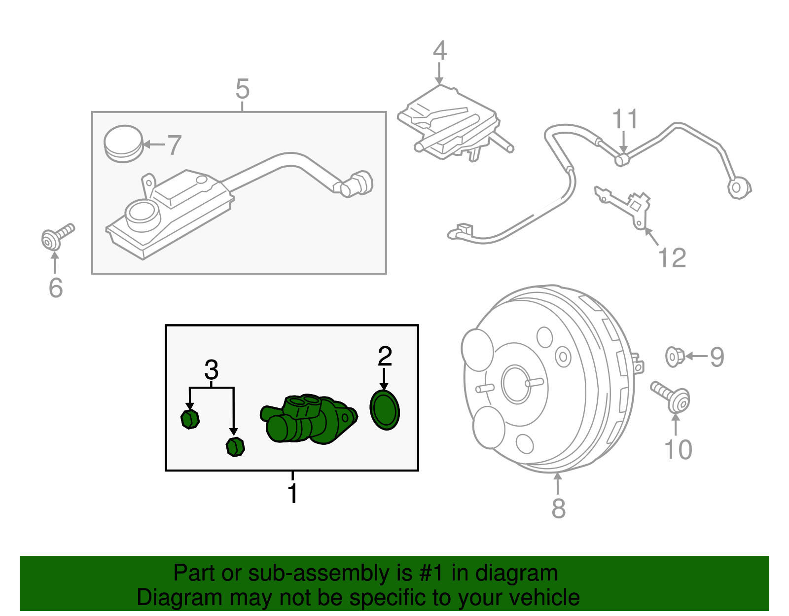 2012-2019 Ford Master Cylinder EV6Z-2140-A | Ford OEM Parts Outlet