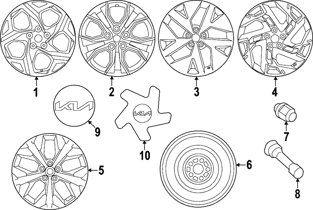 52910-DW360 - Wheel, Alloy 2023-2025 Kia Sportage | Kia.Parts Store