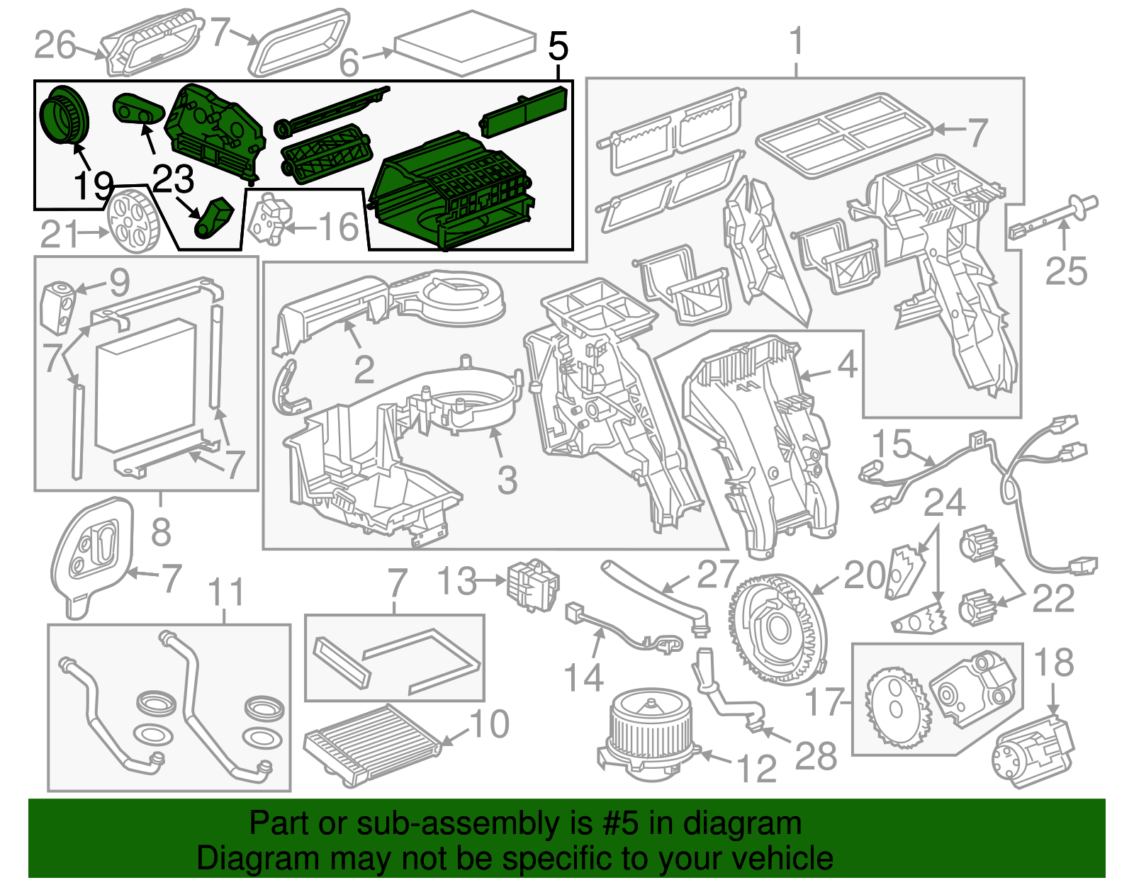 23187882 - 2010-2017 GM - HVAC Air Inlet Housing | Partners Chevy