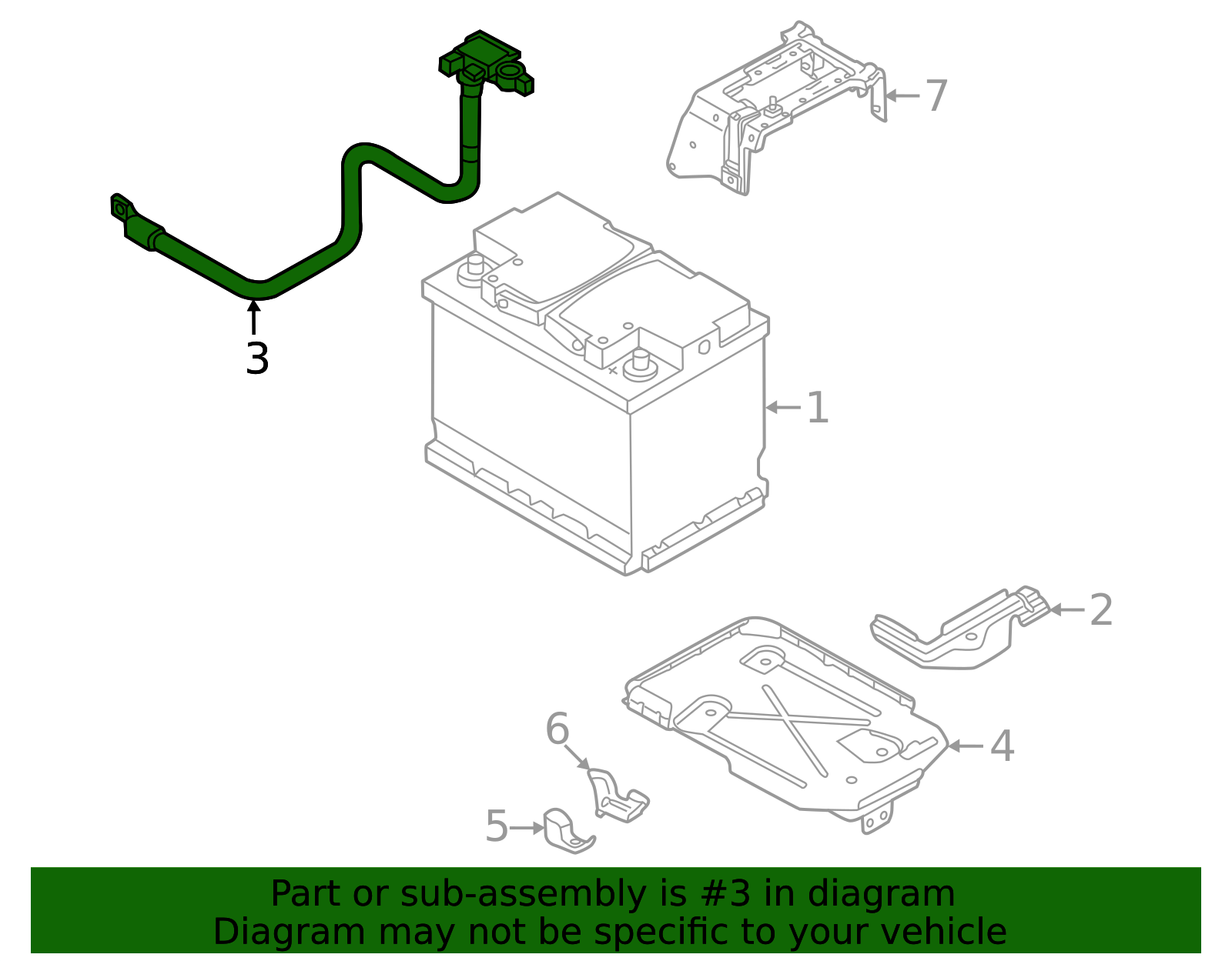 1EA-915-181-B - 2023-2024 Volkswagen ID.4 - Ground Cable | Quick VW Parts