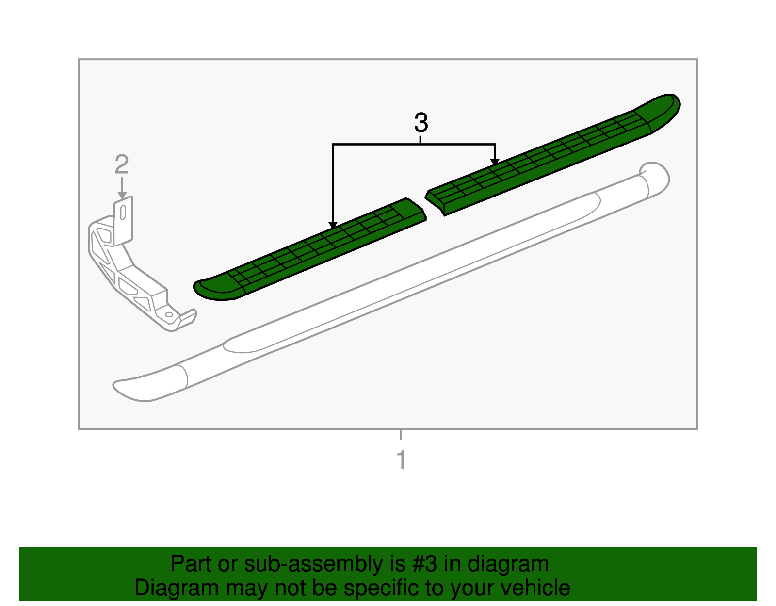2005-2006 Chevrolet Step Pad 88961671 | GM Parts Center
