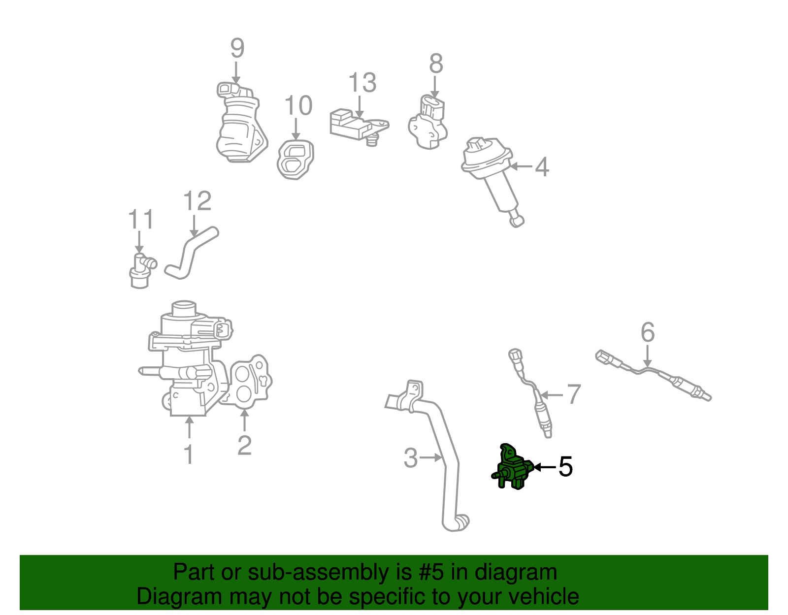 1F20-18-701 - Egr Modulator 2001-2009 Mazda B2300 | Florida Mazda Parts