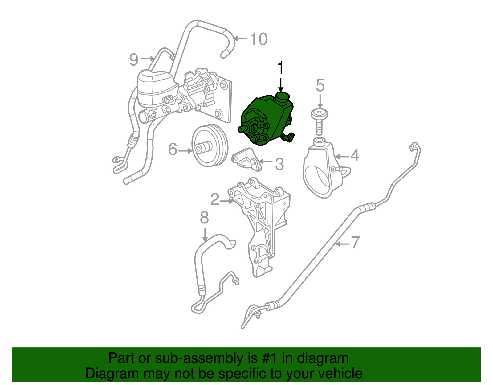 1990-2007 GM Power Steering Pump 19420681 | Classic Elite Chevy Parts