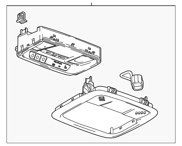 2024-2025 Chevrolet Malibu Overhead Console 42863293 | GM Parts Center