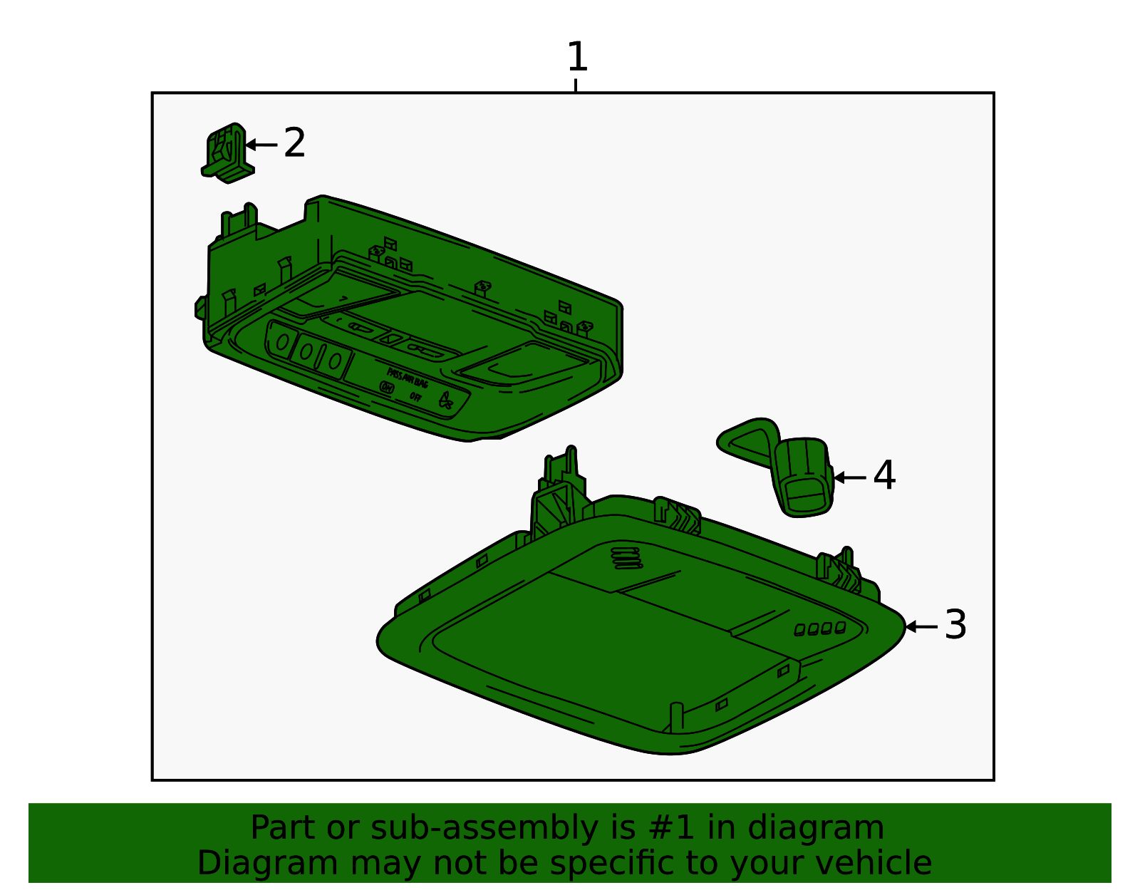 2020 Chevrolet Malibu Overhead Console 84907424 | Capital Chevy Parts