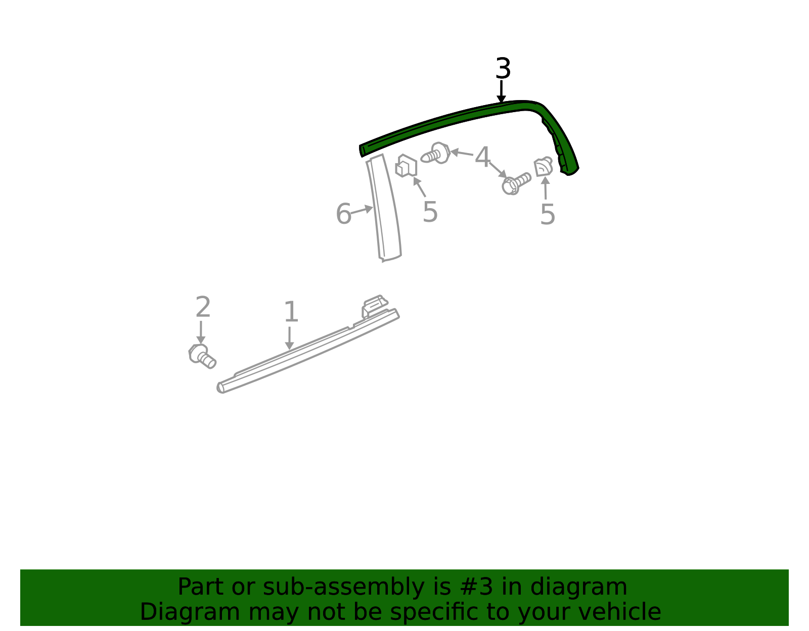 Genuine OEM Acura - Upper Molding Part# 72925-SEP-A11ZB | Acura Parts ...