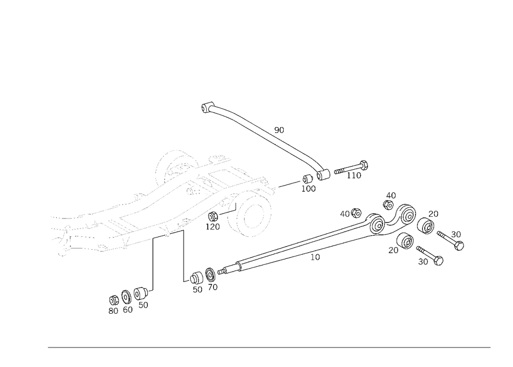 2003-2018 Mercedes-Benz | Transverse Control Arm | 464-350-23-00 | MB ...
