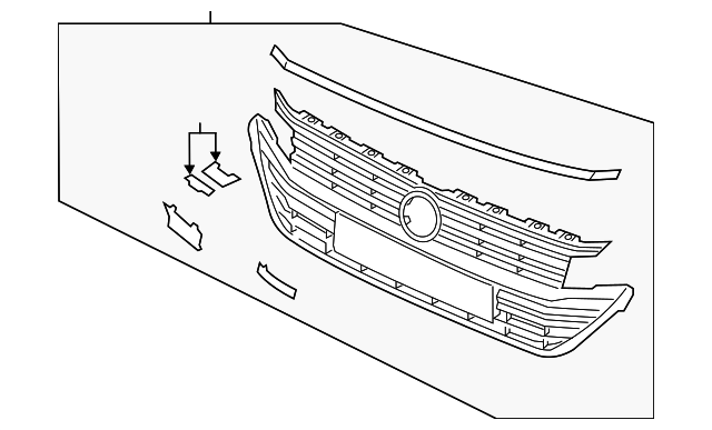 2019-2020 Volkswagen Arteon Grille Assembly 3G8-853-651-AA-ZLL | OEM ...