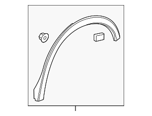 OEM GM Wheel Opening Molding For 2021-2023 Buick Envision - Part No ...