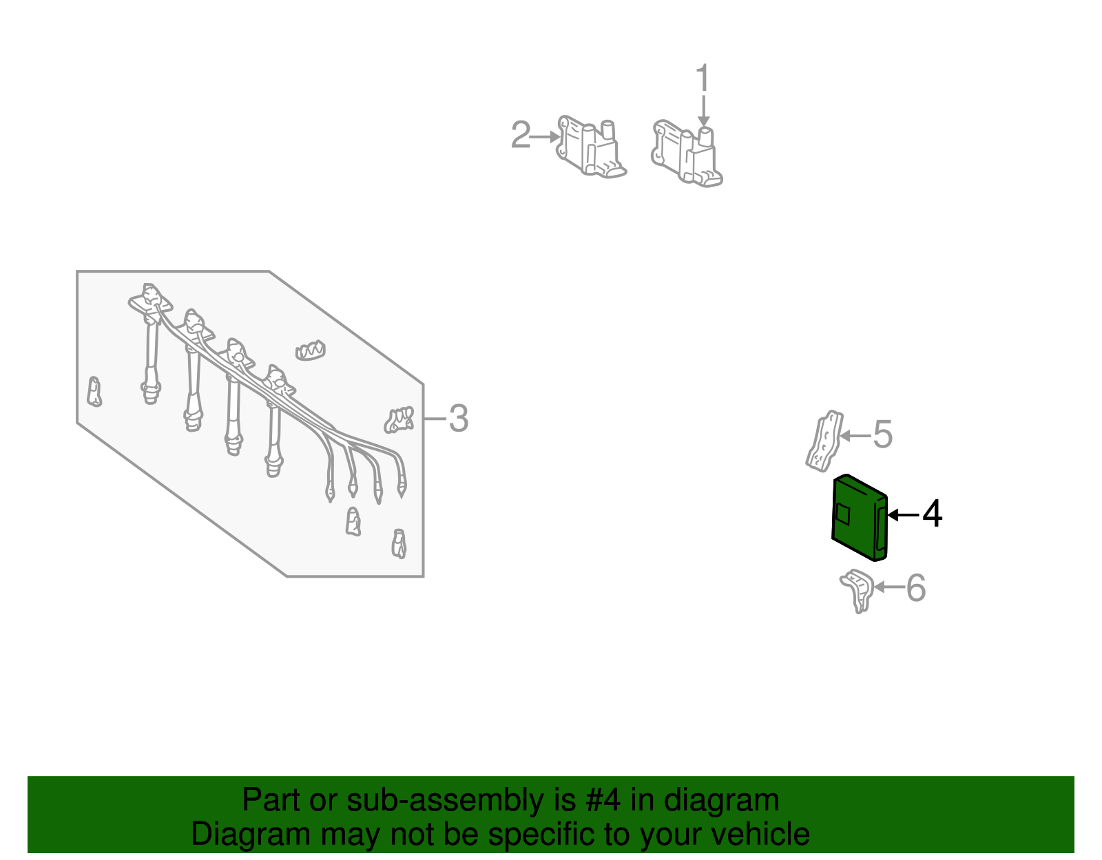 1999 Toyota Camry Engine Control Module (ECM) 89661-3T511 | Toyota ...