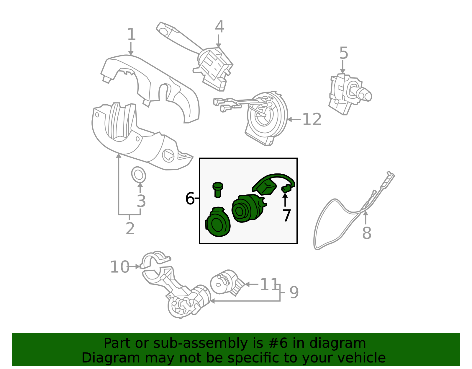 2006-2011 Hyundai Accent Ignition Lock Cylinder 81920-1EA00 | OEM Parts ...