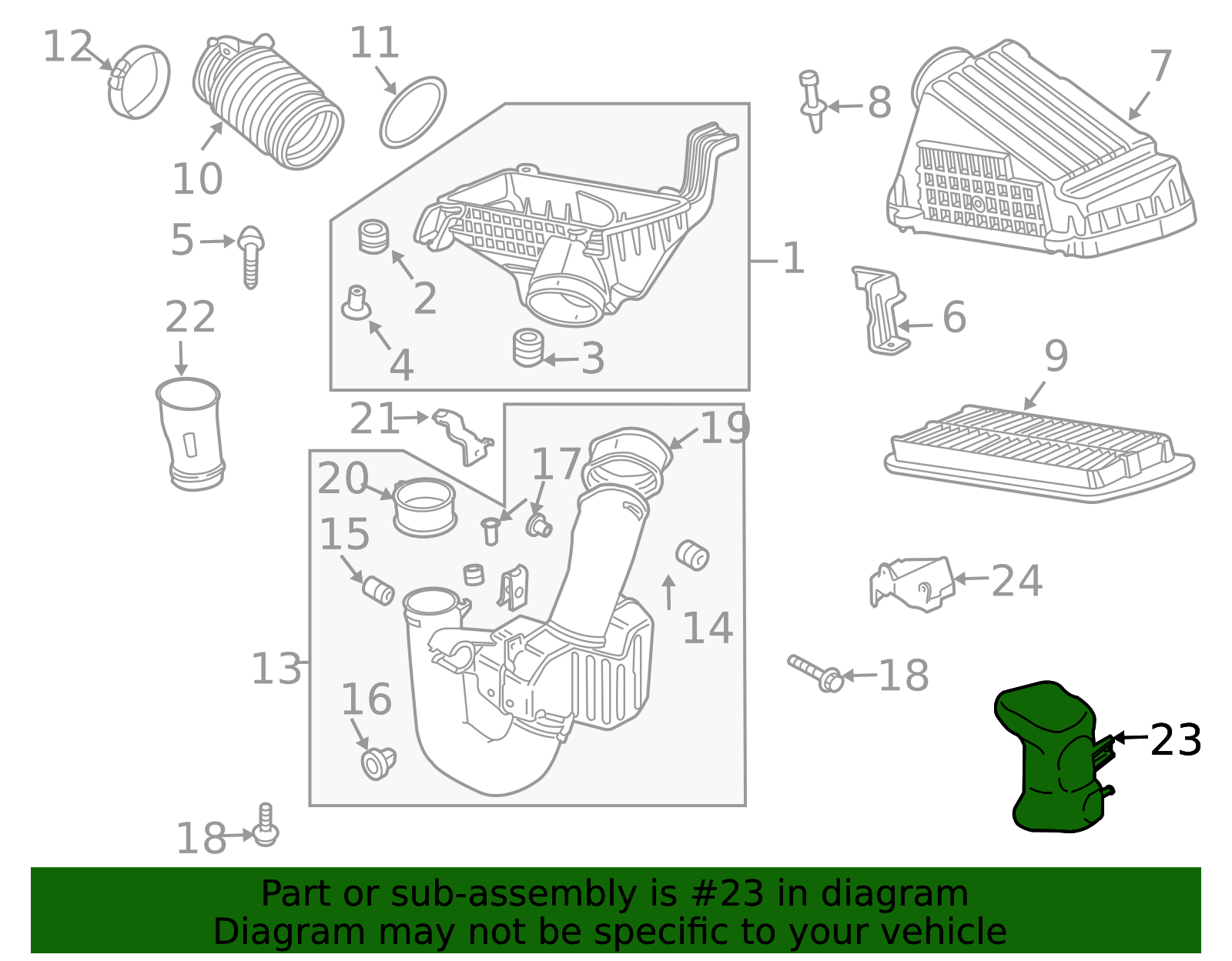 17248-RDA-A00 - High-Quality Inlet Duct for 2004-2006 Acura TL ...