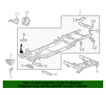 2019-2025 GM Front Bumper Impact Bar Bracket 84265796 GM ...
