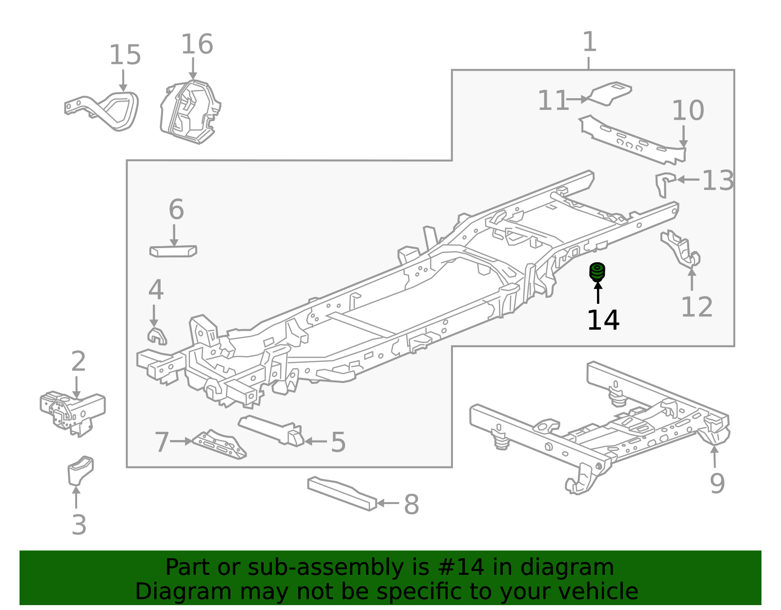 2019-2025 GM Leaf Spring Bumper 84030756 | Applegate Chevrolet Parts