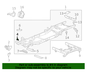 2019-2025 GM Front Bumper Impact Bar Bracket 84265796 GM ...