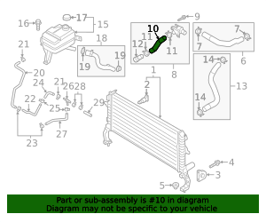 Radiator Hose 25415-K9500 - Dependable OEM Engine Cooling | AutoNation ...