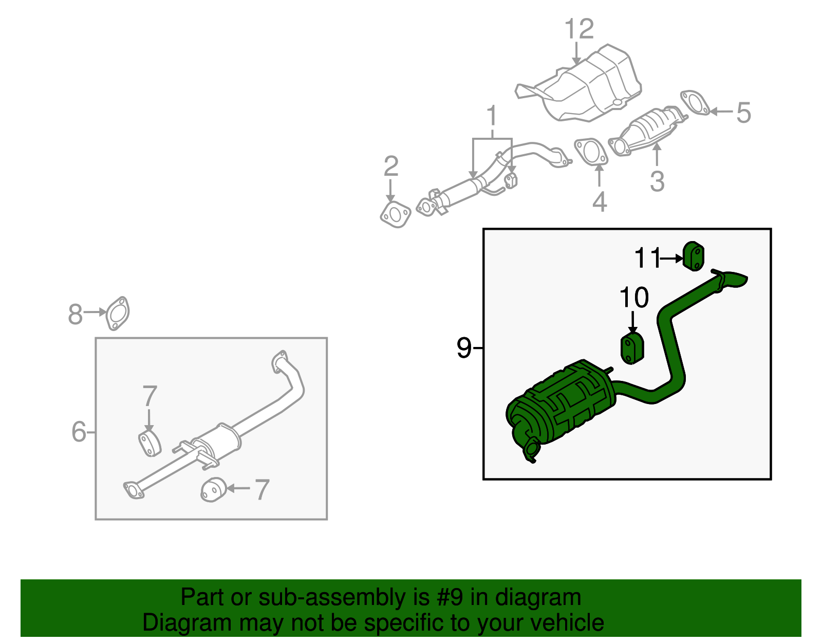 28700-2H300 - Muffler & Pipe - 2007-2010 Hyundai Elantra | Conicelli ...