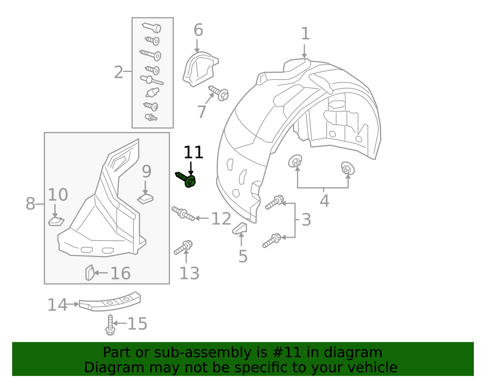 4S0-805-163 - Fender Liner Retainer Clip 2017-2025 Audi | Audi OEM ...