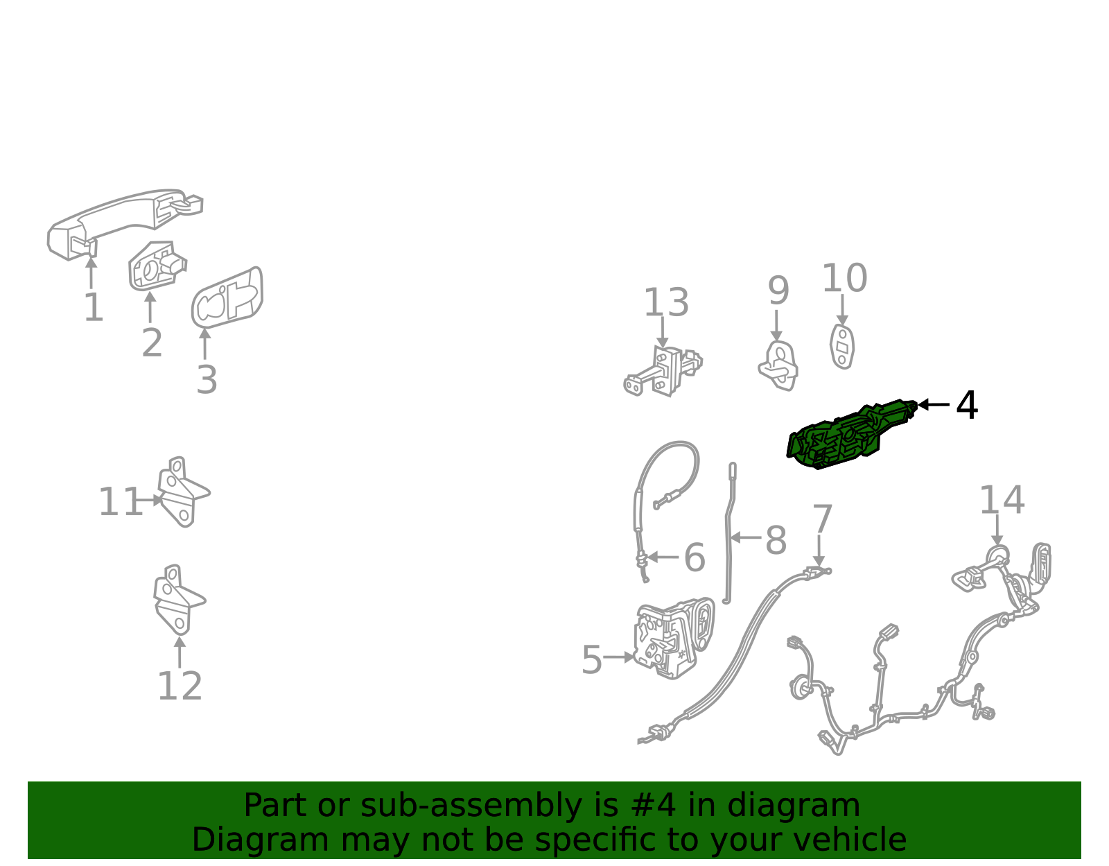 2020-2025 GM Handle Base 13550995 | Shop Matick Buick GMC