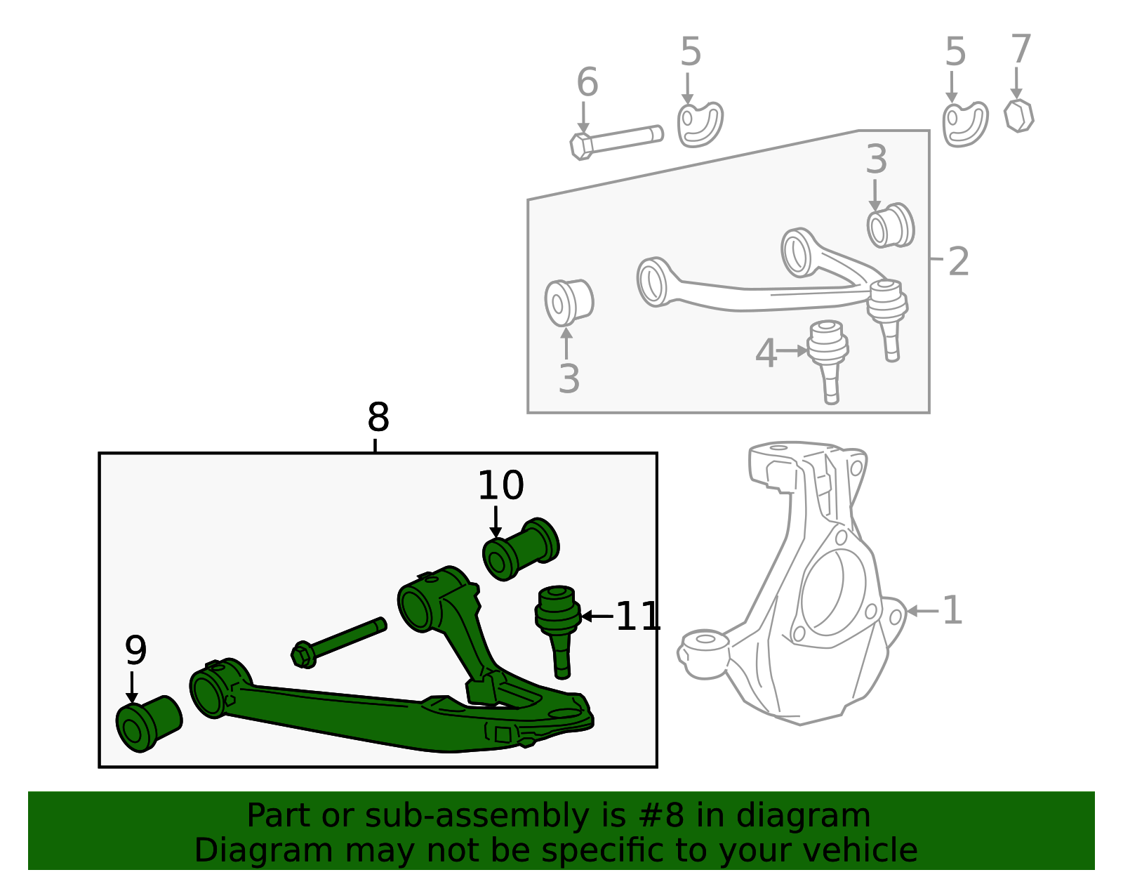 2014-2020 GM Lower Control Arm (Stamped Steel) 84114506 GM ...