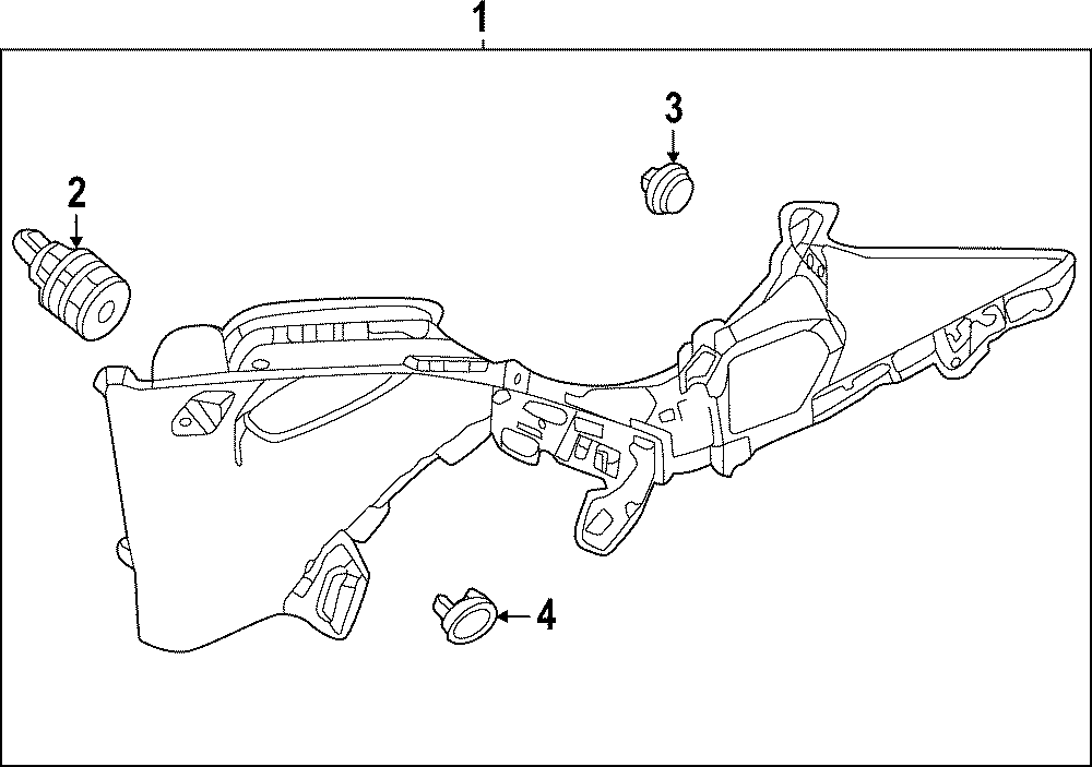 84135-T43-J51ZA - 2023-2024 Honda Civic - Upper Quarter Trim | Genuine ...