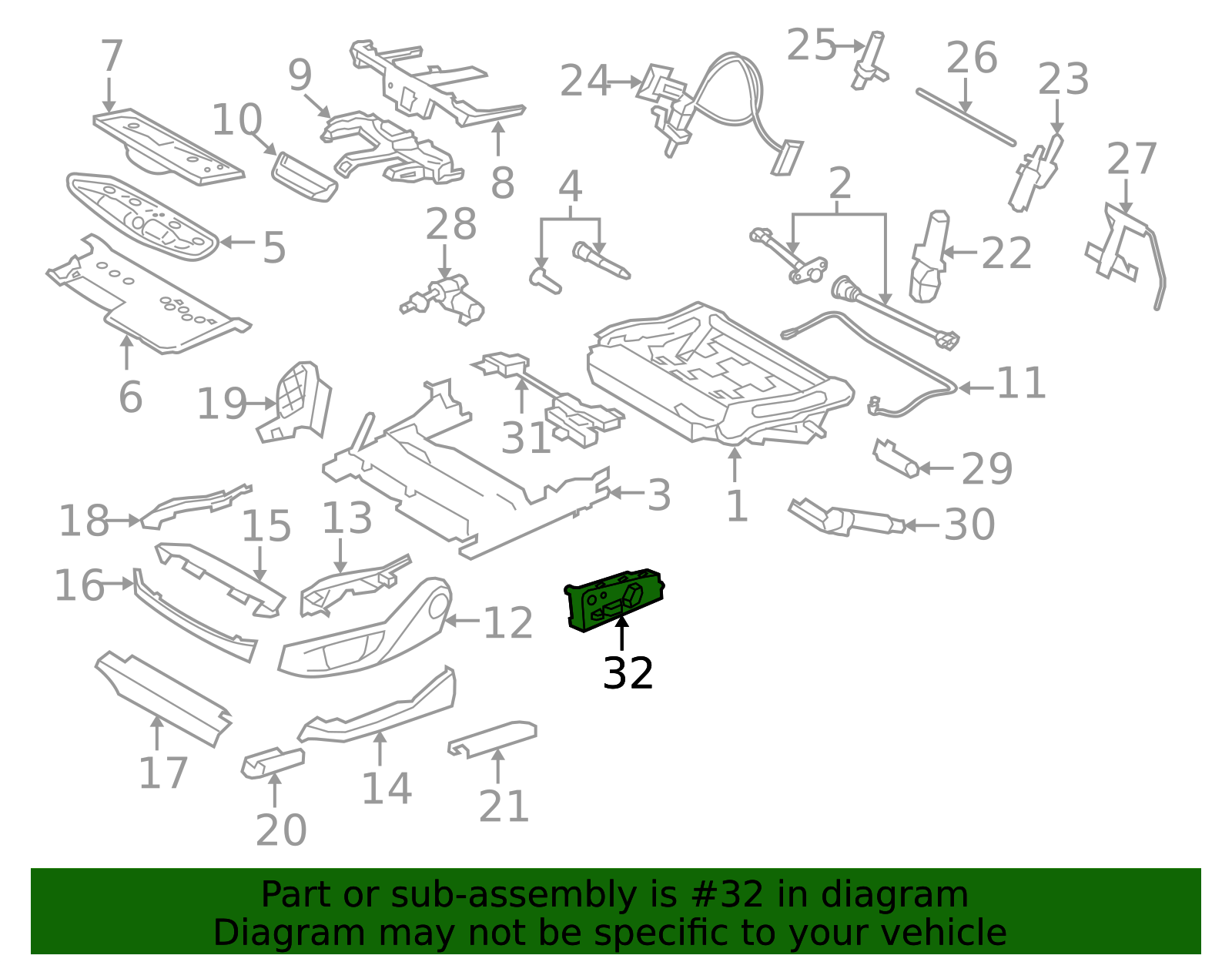 61319275082 - 2009-2012 BMW Adjuster Switch (61-31-9-275-082) | BMW of ...