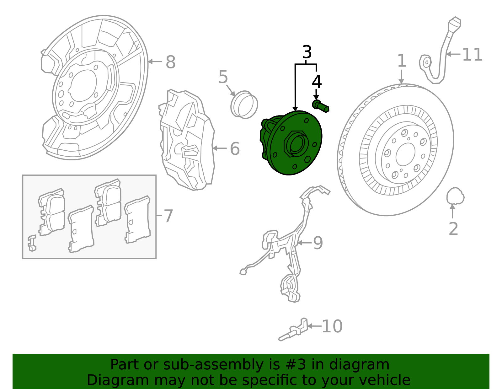 2021-2025 Toyota Mirai Hub & Bearing 42410-50042 | Toyota Parts Center