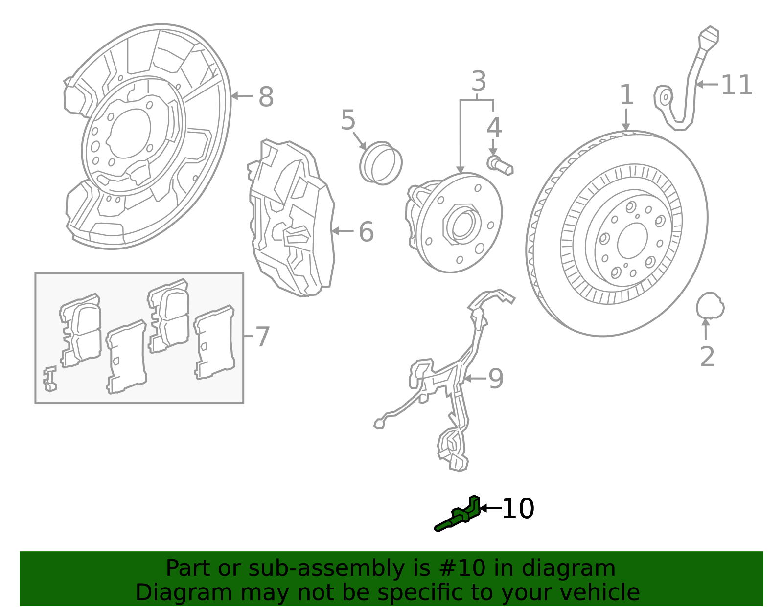 2021-2025 Toyota Mirai ABS Wheel Speed Sensor 89545-30070 | Toyota ...