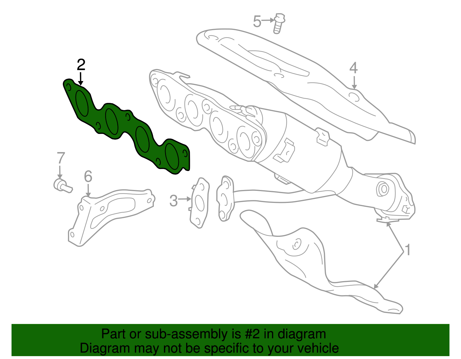 17173-21020 - Manifold Gasket - 2000-2019 Toyota | Nucar Toyota Parts