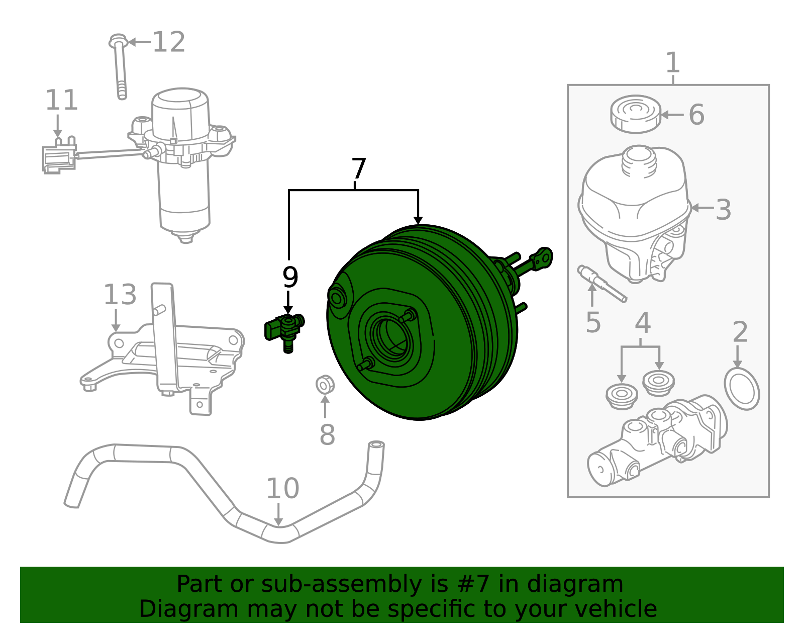 2021-2024 Ram 1500 Brake Booster 68518662AA | Mopar Parts Canada